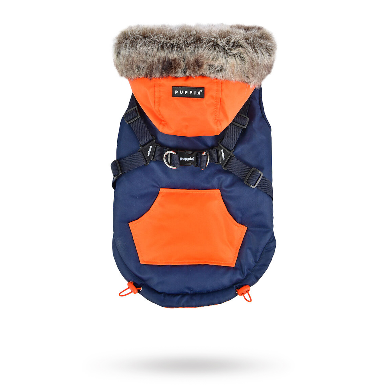 Orson Navy/Orange - Hundedekken med Lue og Integrert Sele - Rask ...